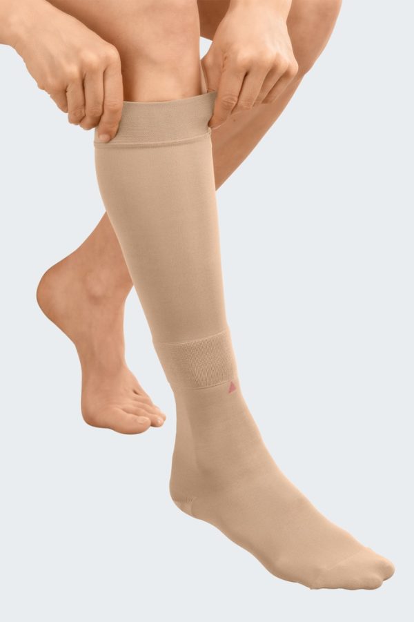 Compression therapy hosiery on NHS prescription